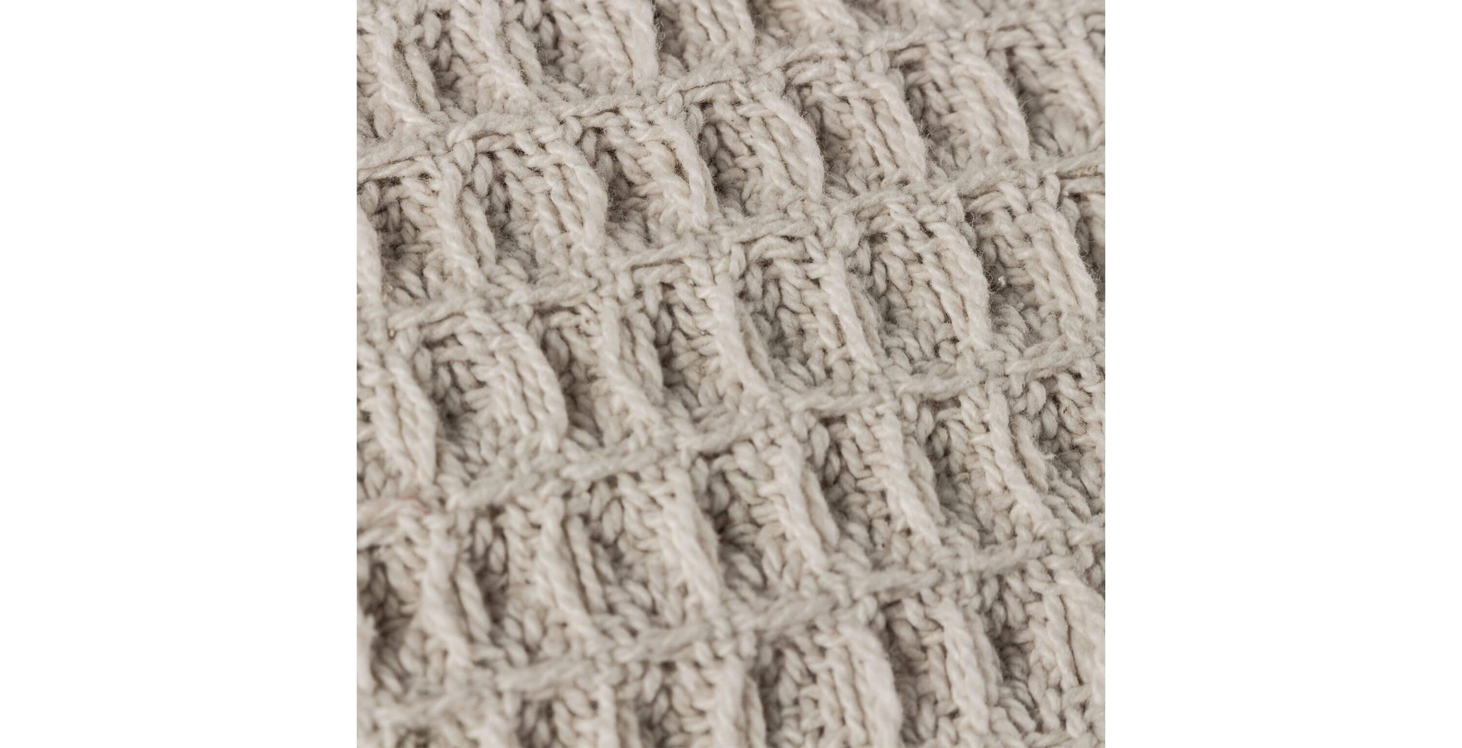 Cotton Waffle Cushion | Cushions | Feather & Black