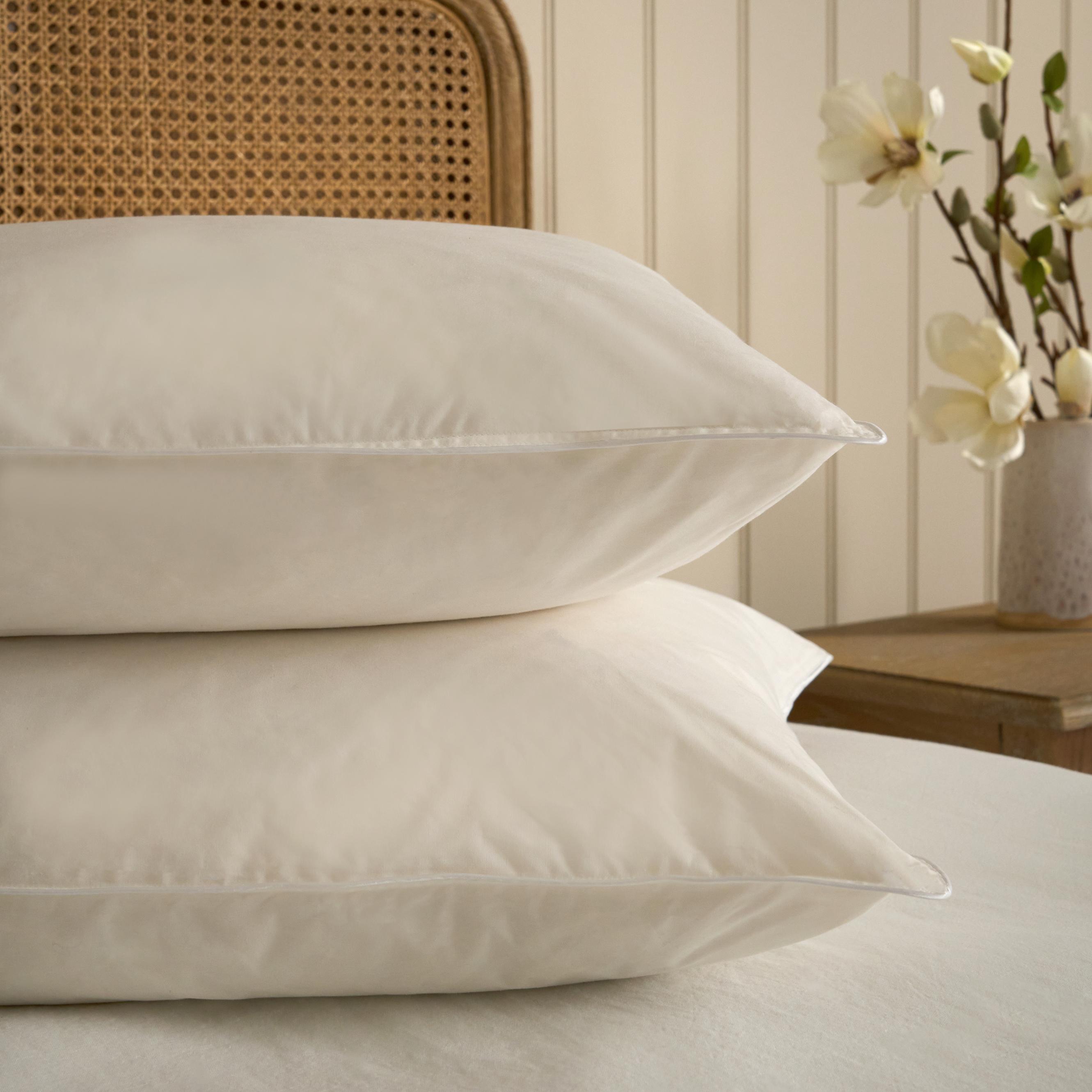 Duck Feather Pillow Pair | Pillows | Feather & Black