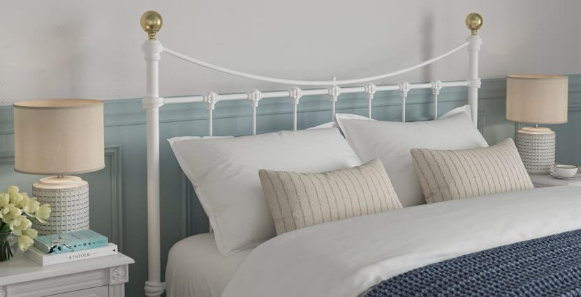 Arabella Bed and Mattress Set | Feather & Black