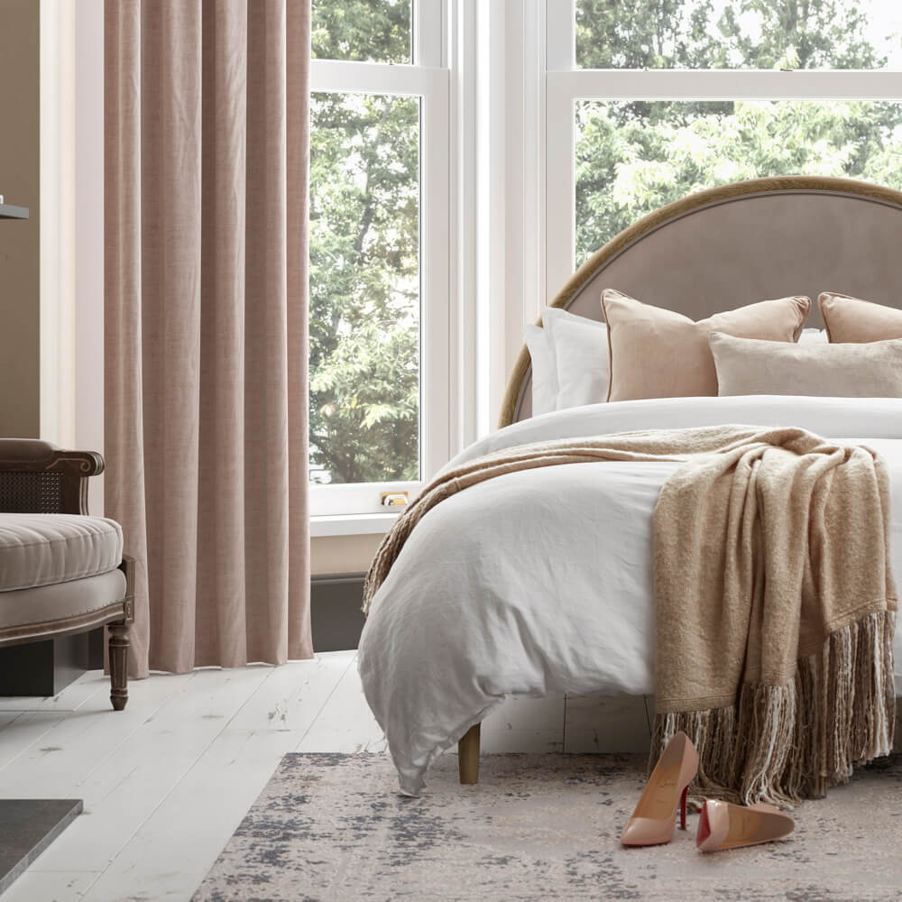 Aubrey Half Moon Bed, Natural / Weathered Oak, Super King | Wooden Beds ...