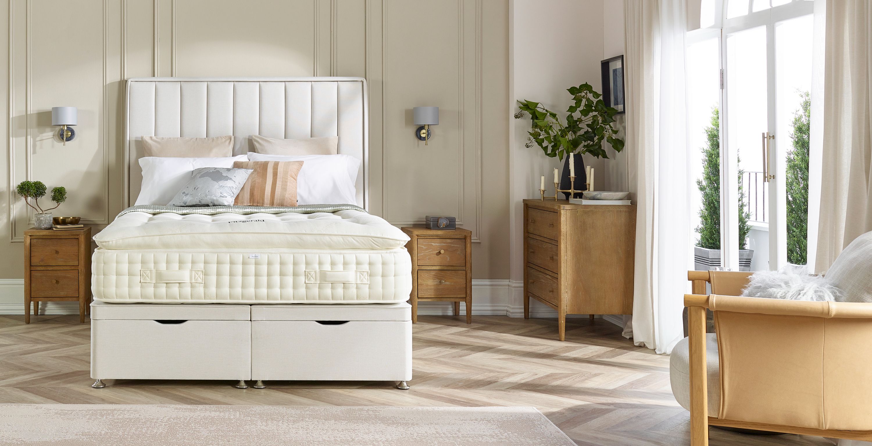 Harrison Spinks Classic Ottoman Divan Base | Feather & Black