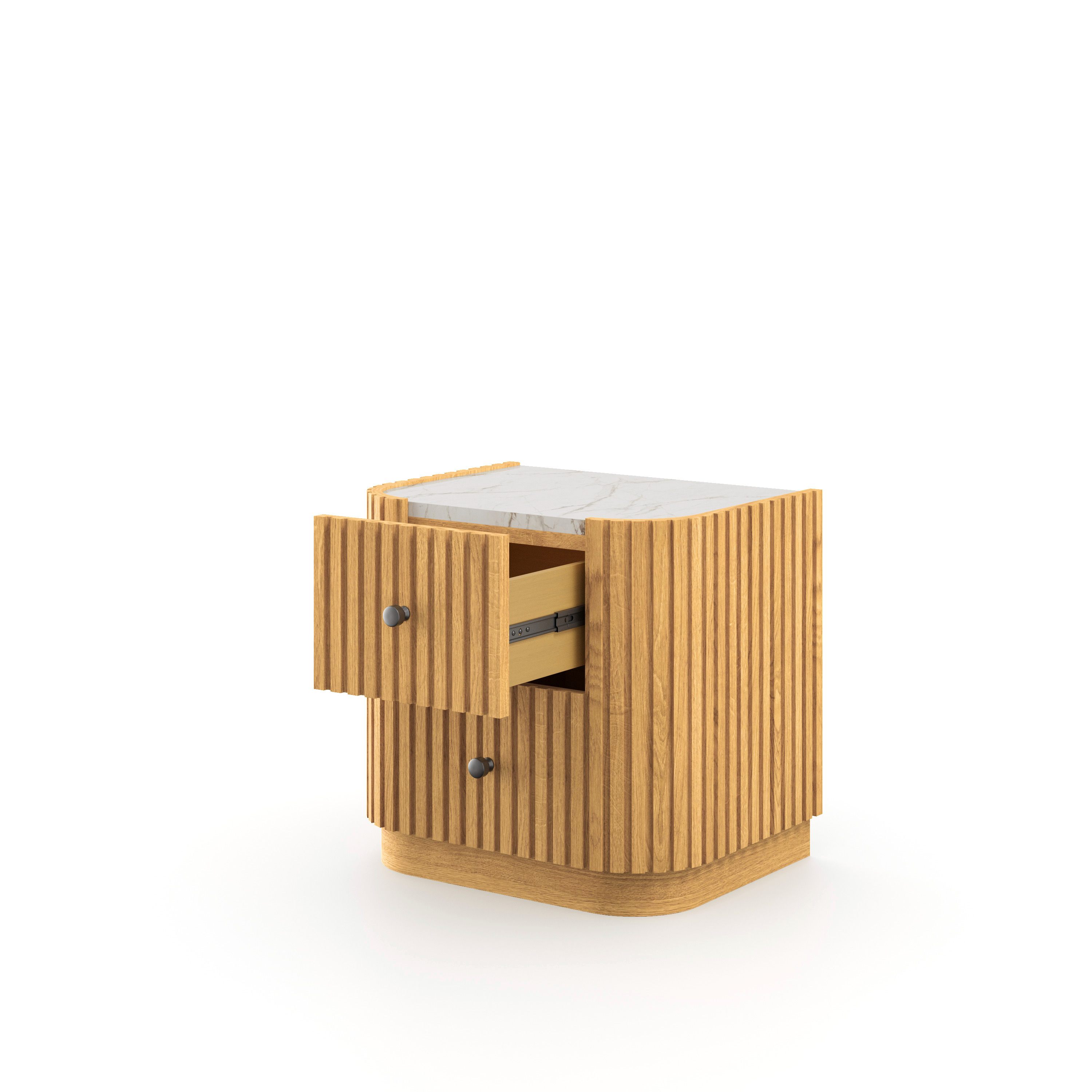 Jacob Bedside Table | Bedside Tables & Nightstands | Feather & Black