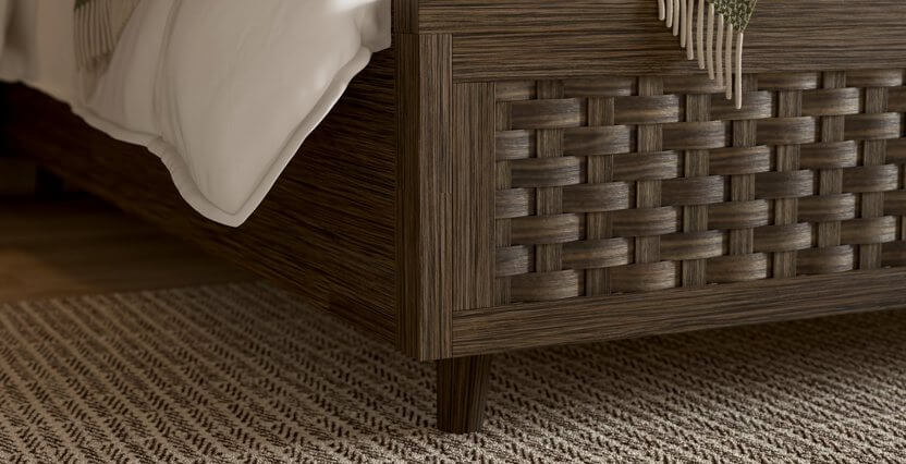 Jacob Bed | Luxury Wooden Bed | Feather & Black