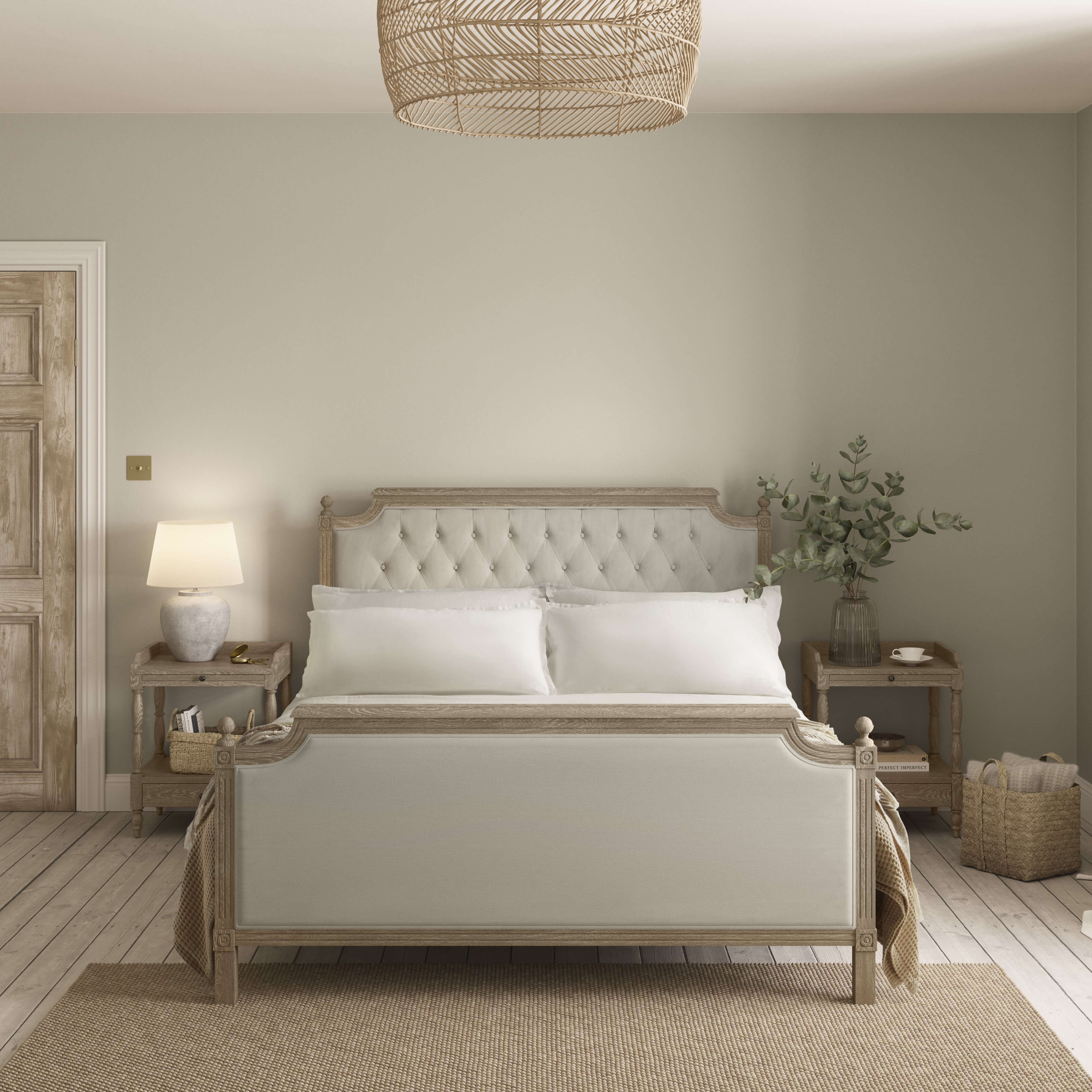 Loire Bed | Luxury Wooden Bed | Feather & Black