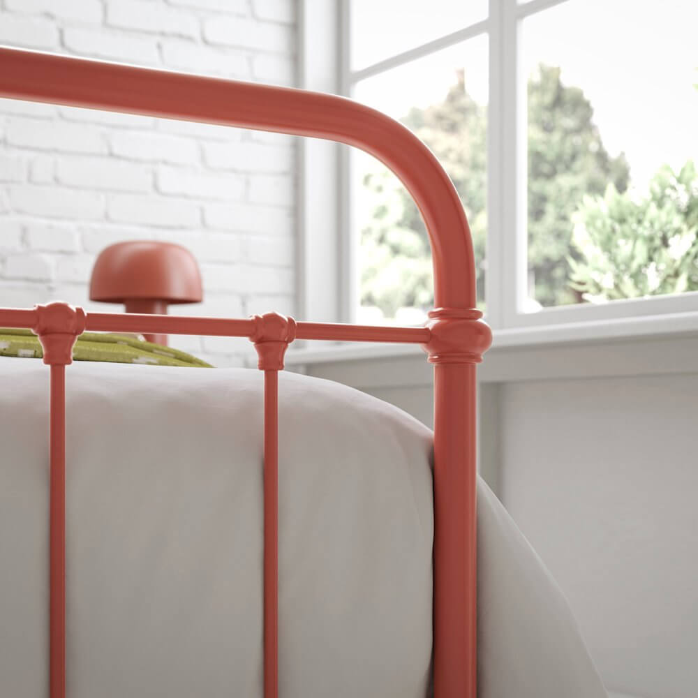 Oliver Bed, Double | Metal Beds | Feather & Black