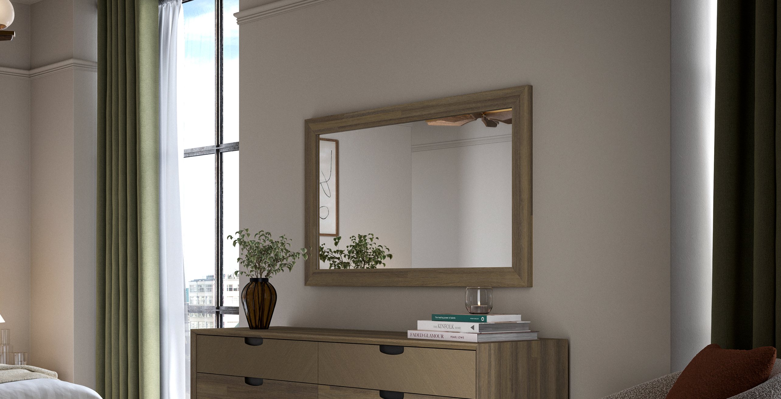 Saunders Mirror | Feather & Black