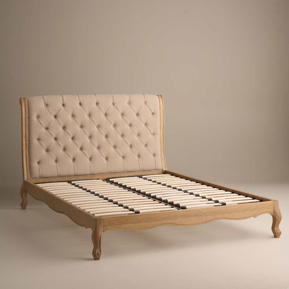 Sienna Beau Scroll Bed Double | Feather & Black