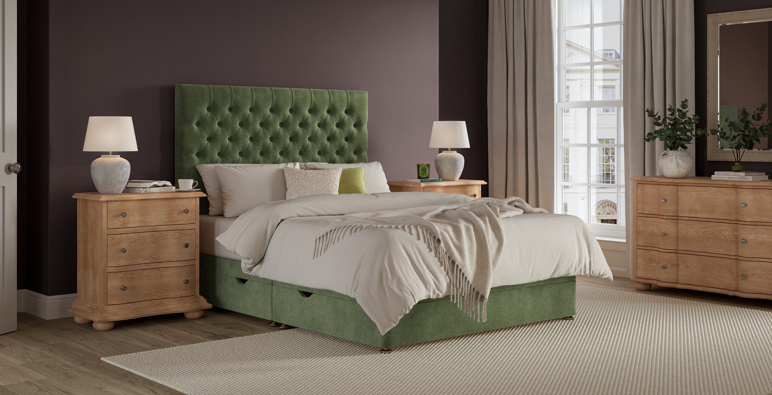 Sleepeezee Ottoman Divan Base | Divan Beds | Feather & Black