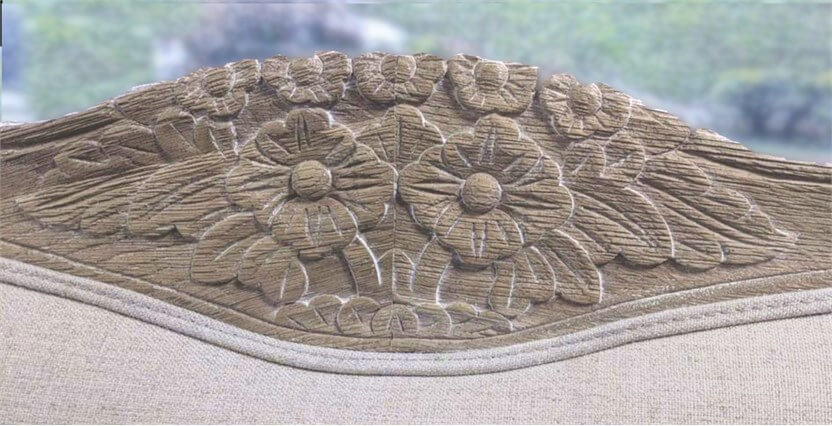 Versailles Linen Bed | Feather & Black