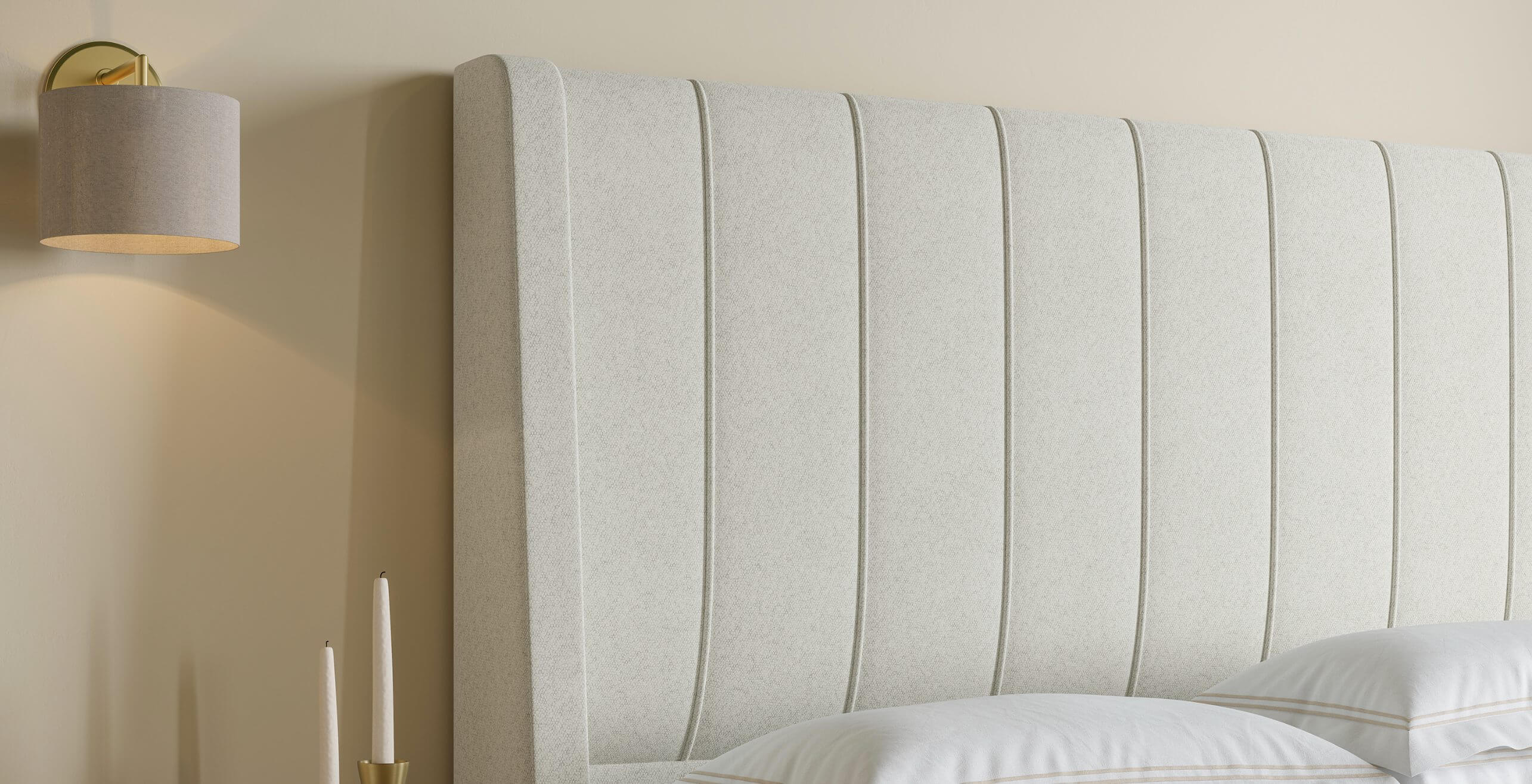 Sleepeezee Ephrain Headboard | Headboards | Feather & Black