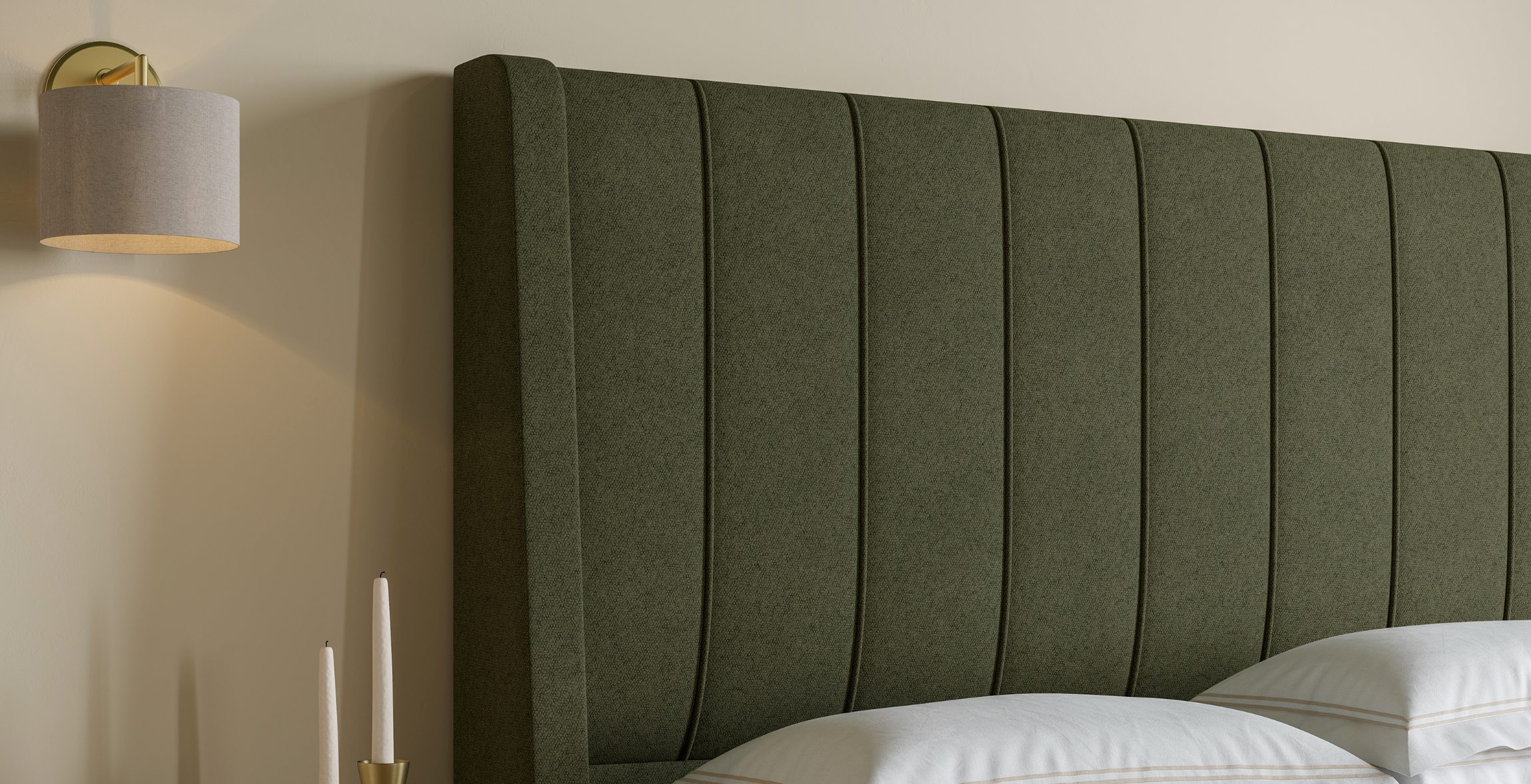 Sleepeezee Ephrain Headboard | Headboards | Feather & Black