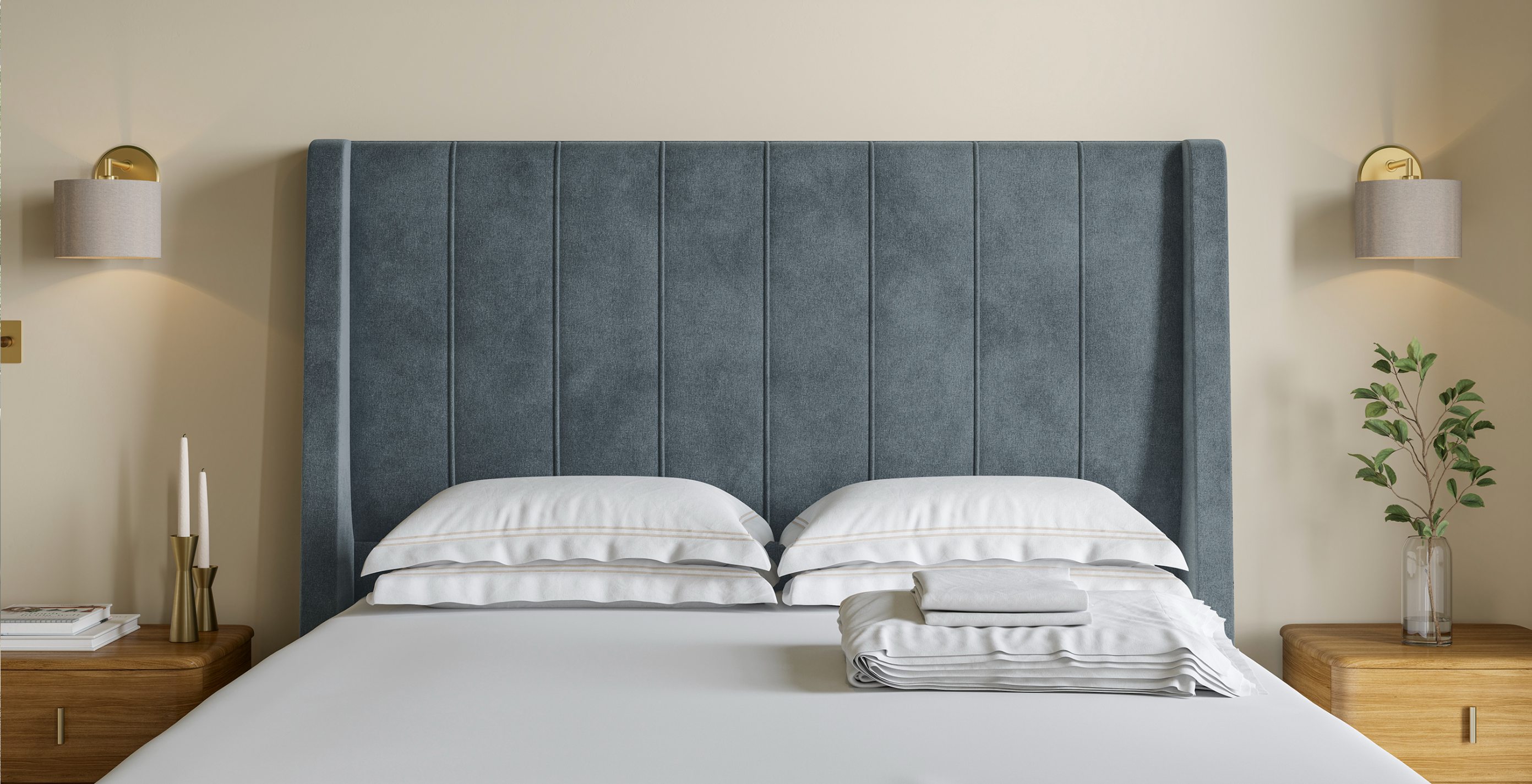 Sleepeezee Ephrain Headboard | Headboards | Feather & Black