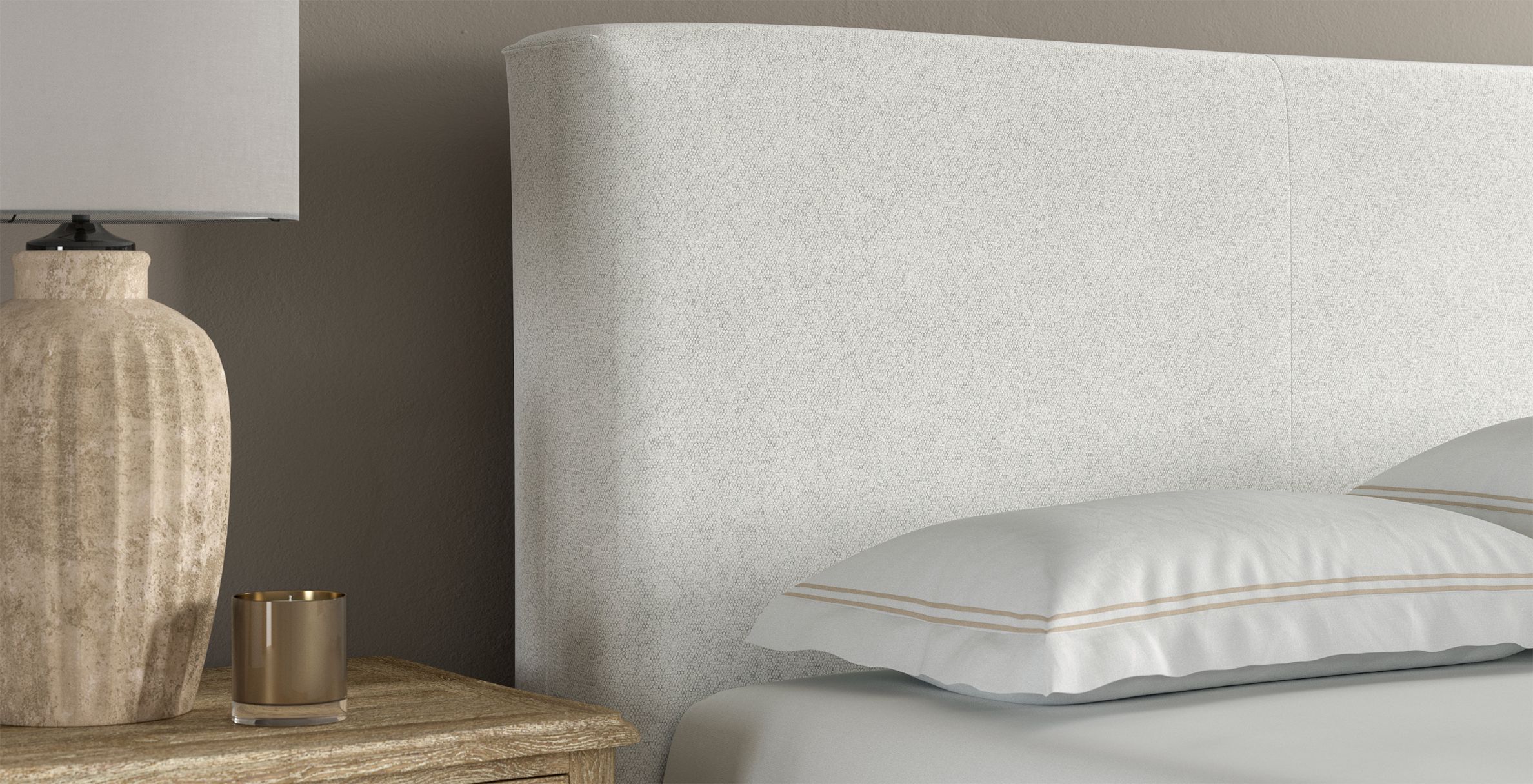 Sleepeezee Pembury Headboard | Feather & Black