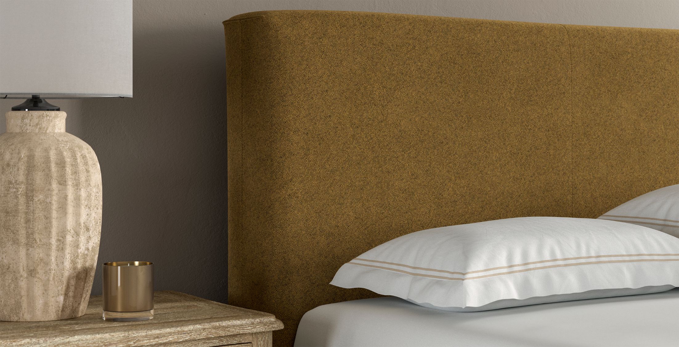 Sleepeezee Pembury Headboard | Feather & Black